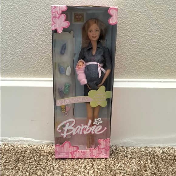 Barbie | Toys | Barbie Midge With Baby In Pink And Blue | Poshmark